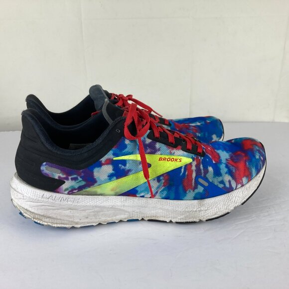 Brooks | Shoes | Brooks Mens Sz 2 Launch 9 Blue Colorful Running ...
